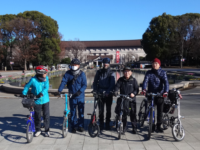 新春午づくし --折り畳み自転車でサイクリング